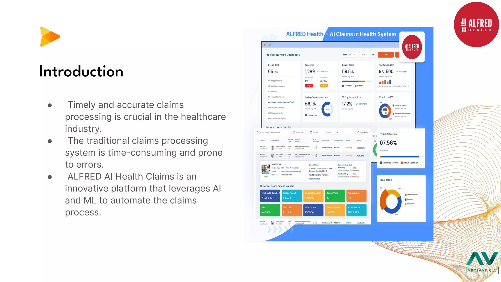 Alfred Health Platform - AI Health Claims | PDF