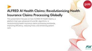 Alfred Health Platform - AI Health Claims | PDF
