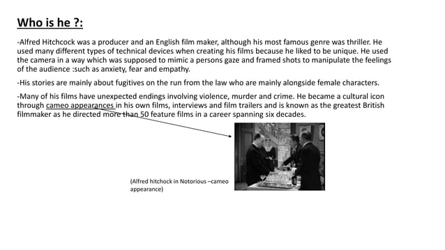 Alfred hitchcock | PPT