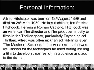Alfred hitchcock | PPTX