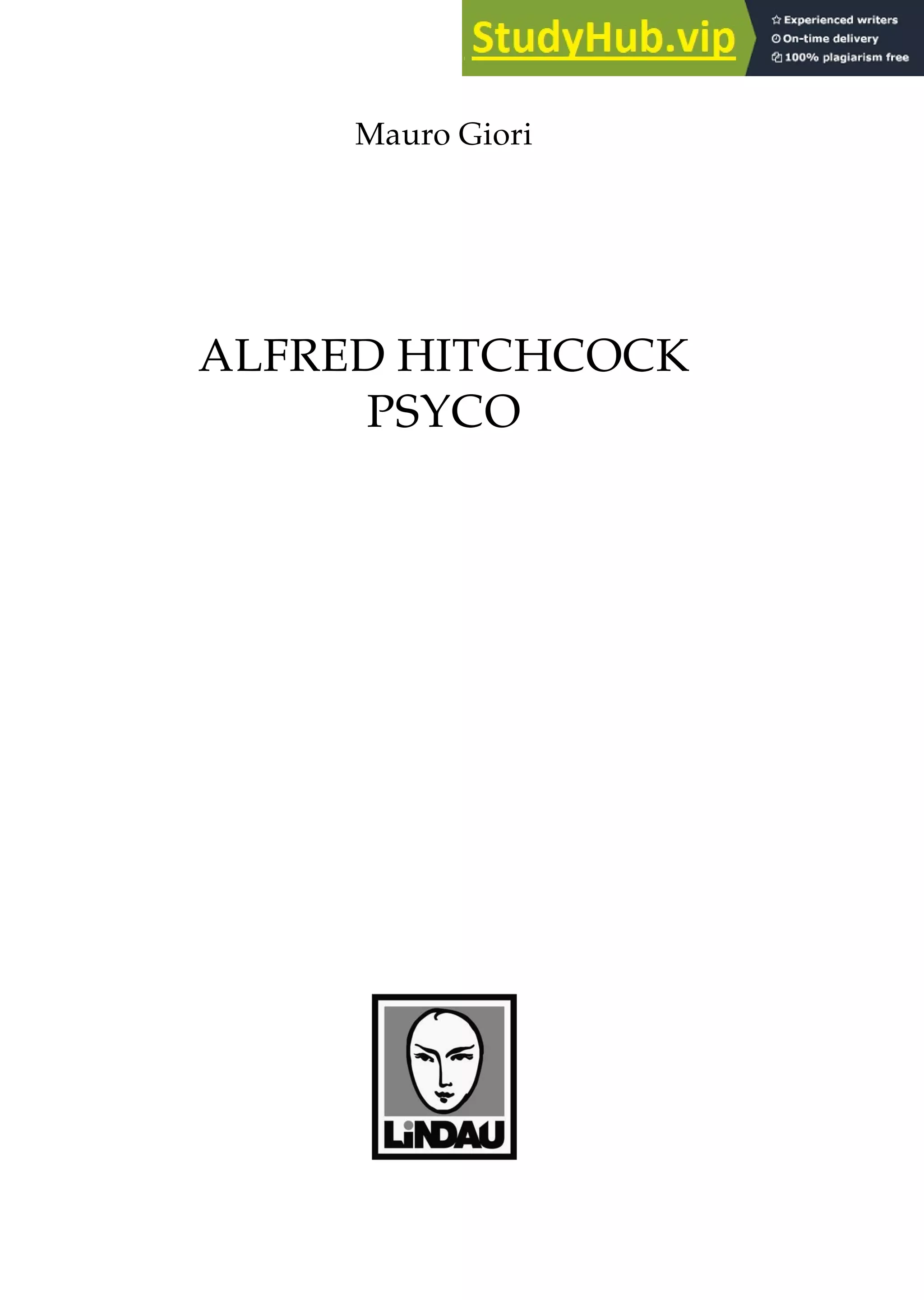 Alfred Hitchcock. Psyco | PDF