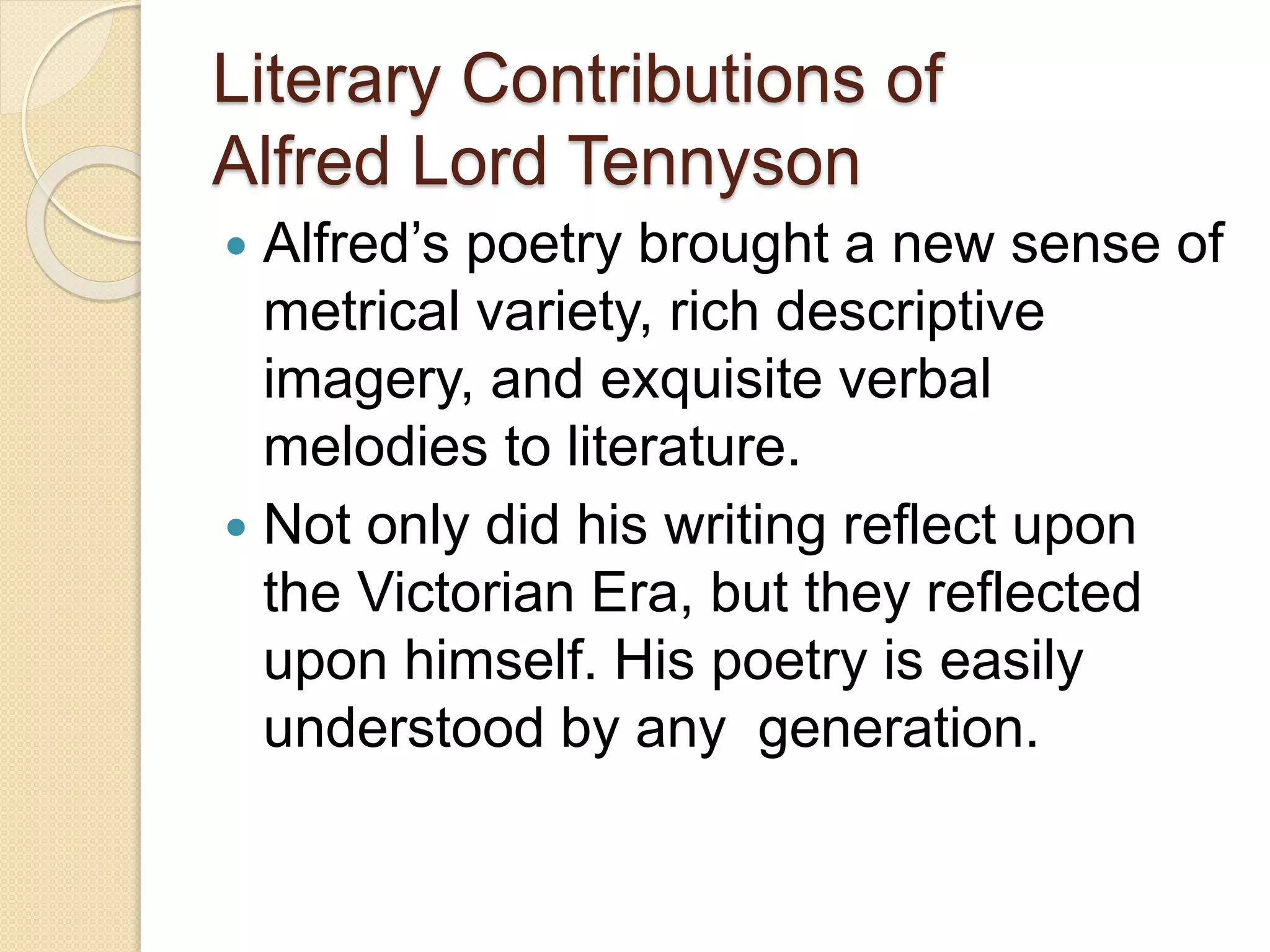Alfred ,lord tennyson | PPTX