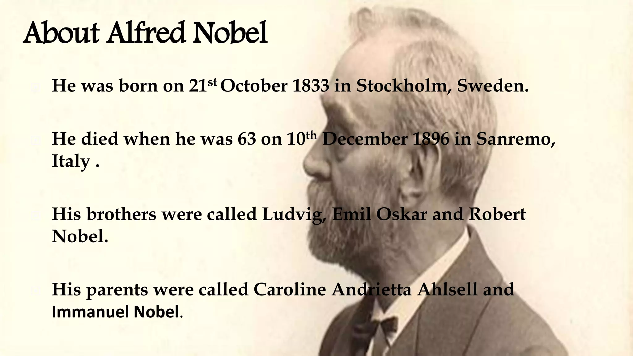 Alfred nobel | PPTX