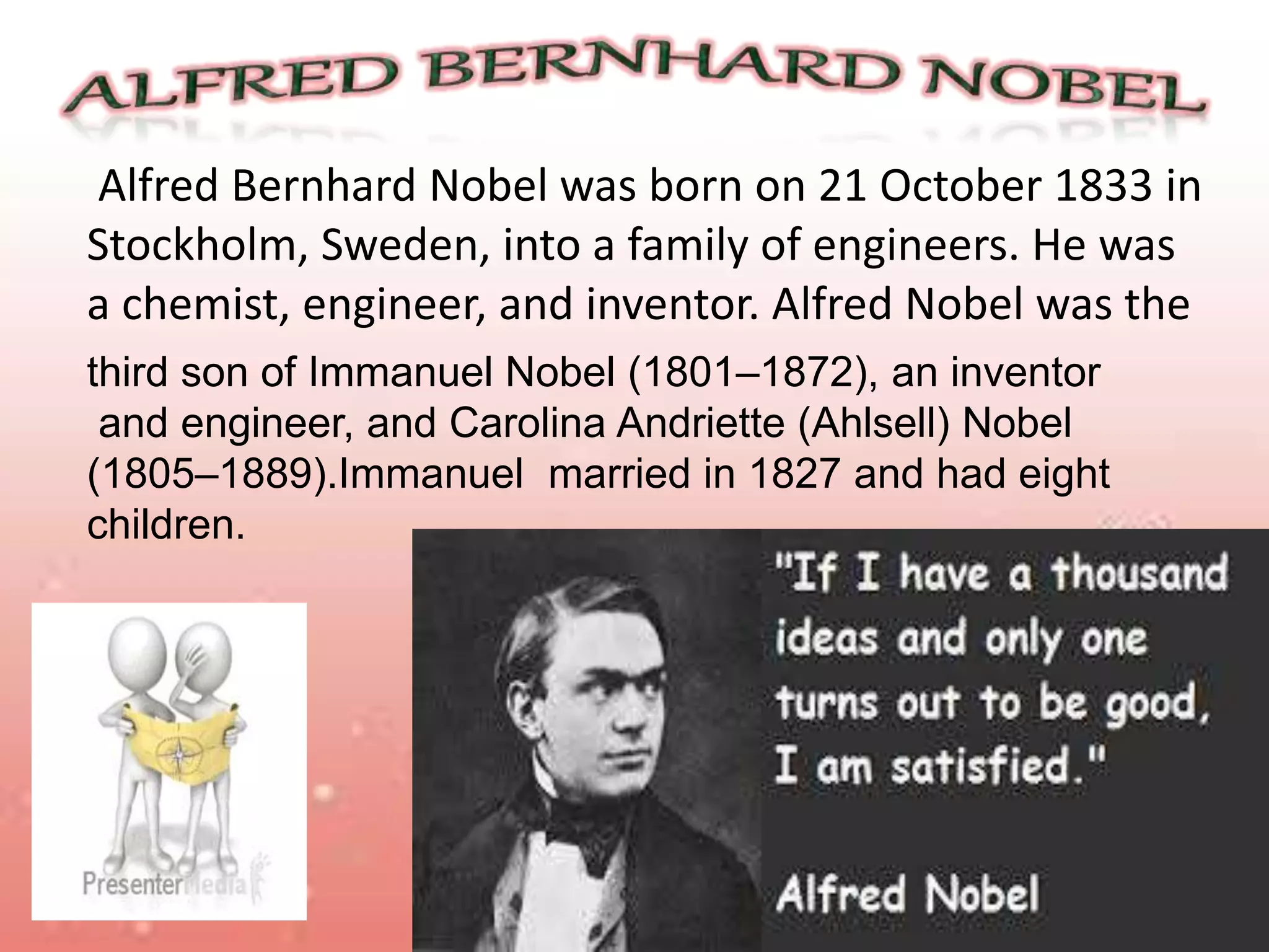 Alfred nobel ppt | PPTX