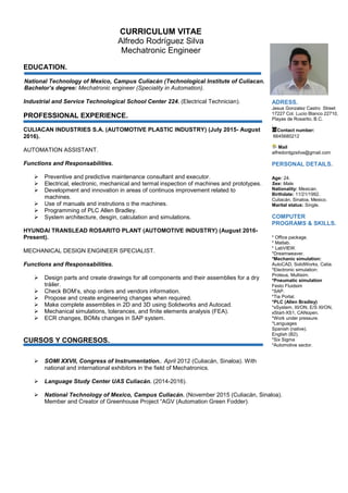 Alfredo rodriguez profile | PDF