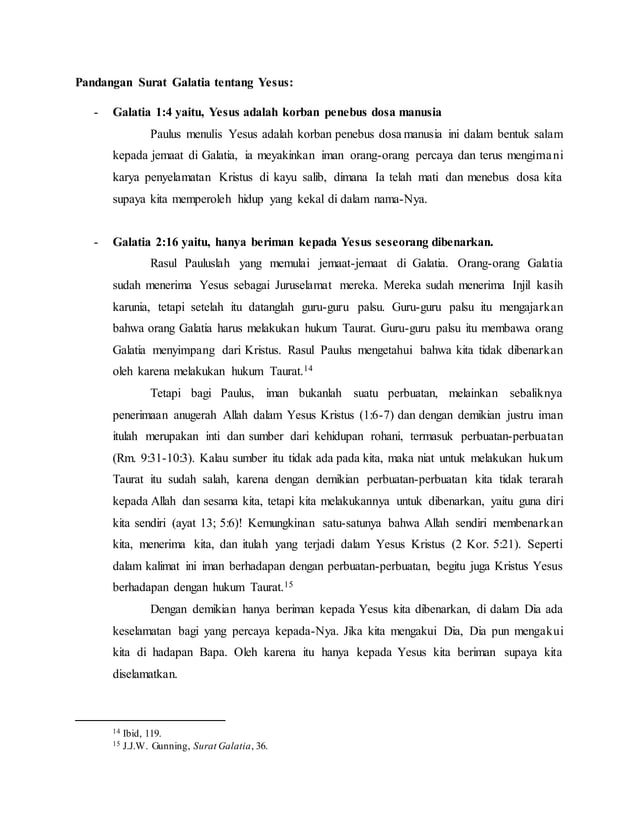 Pandangan tentang Yesus Kristus dalam surat-surat Dogmatis (Roma, I, II Korintus dan Galatia) | PDF
