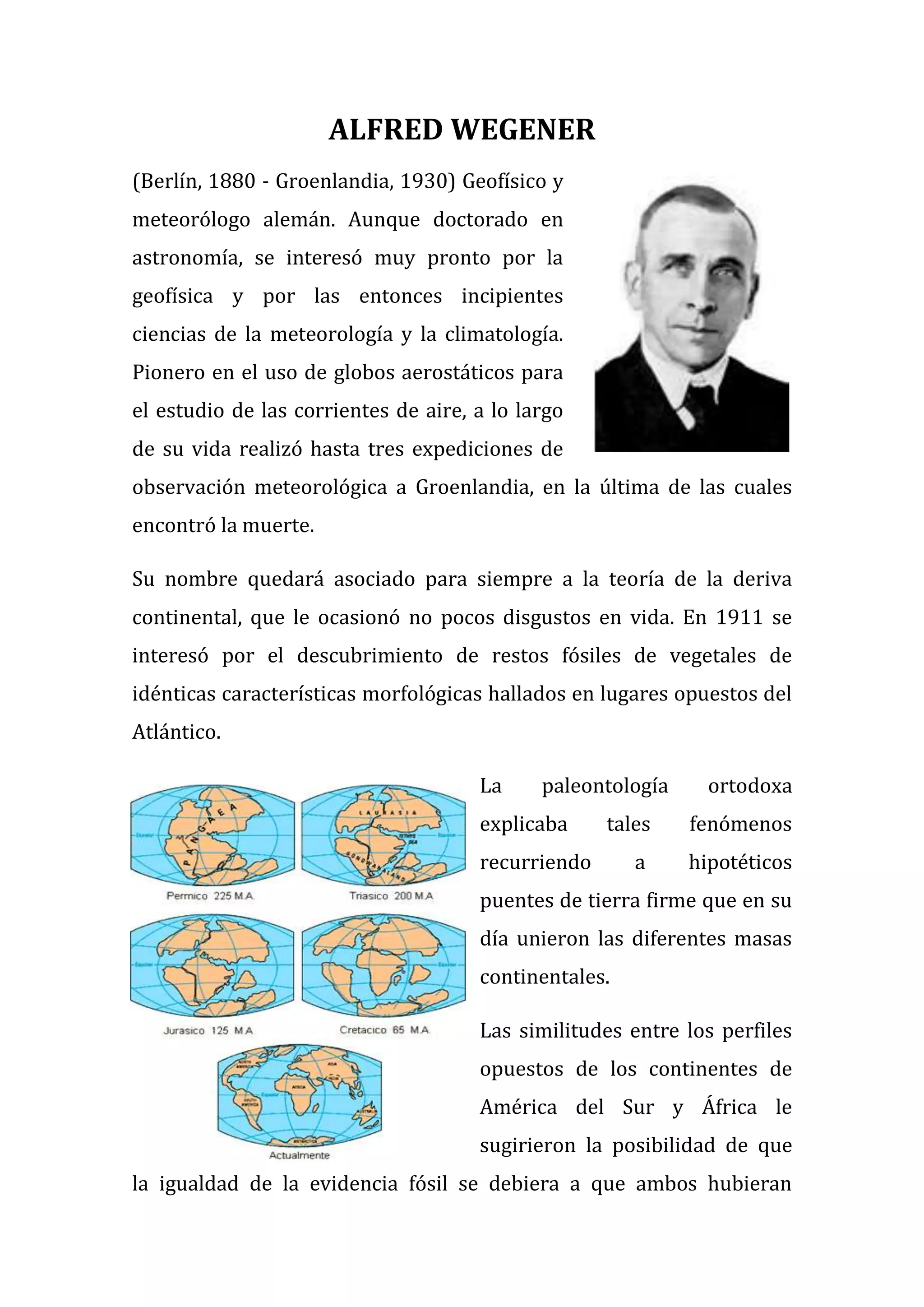 Alfred Wegener Biografia | DOCX