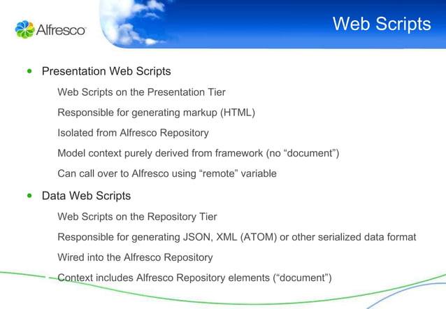 Alfresco As SharePoint Alternative - Architecture Overview | PPT