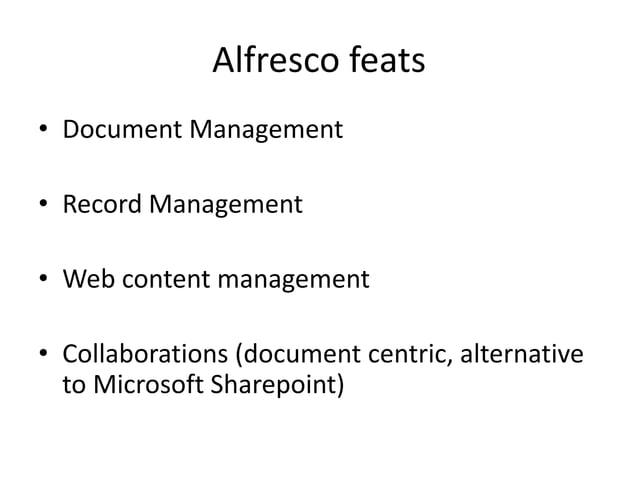 Alfresco Cmis Ppt 