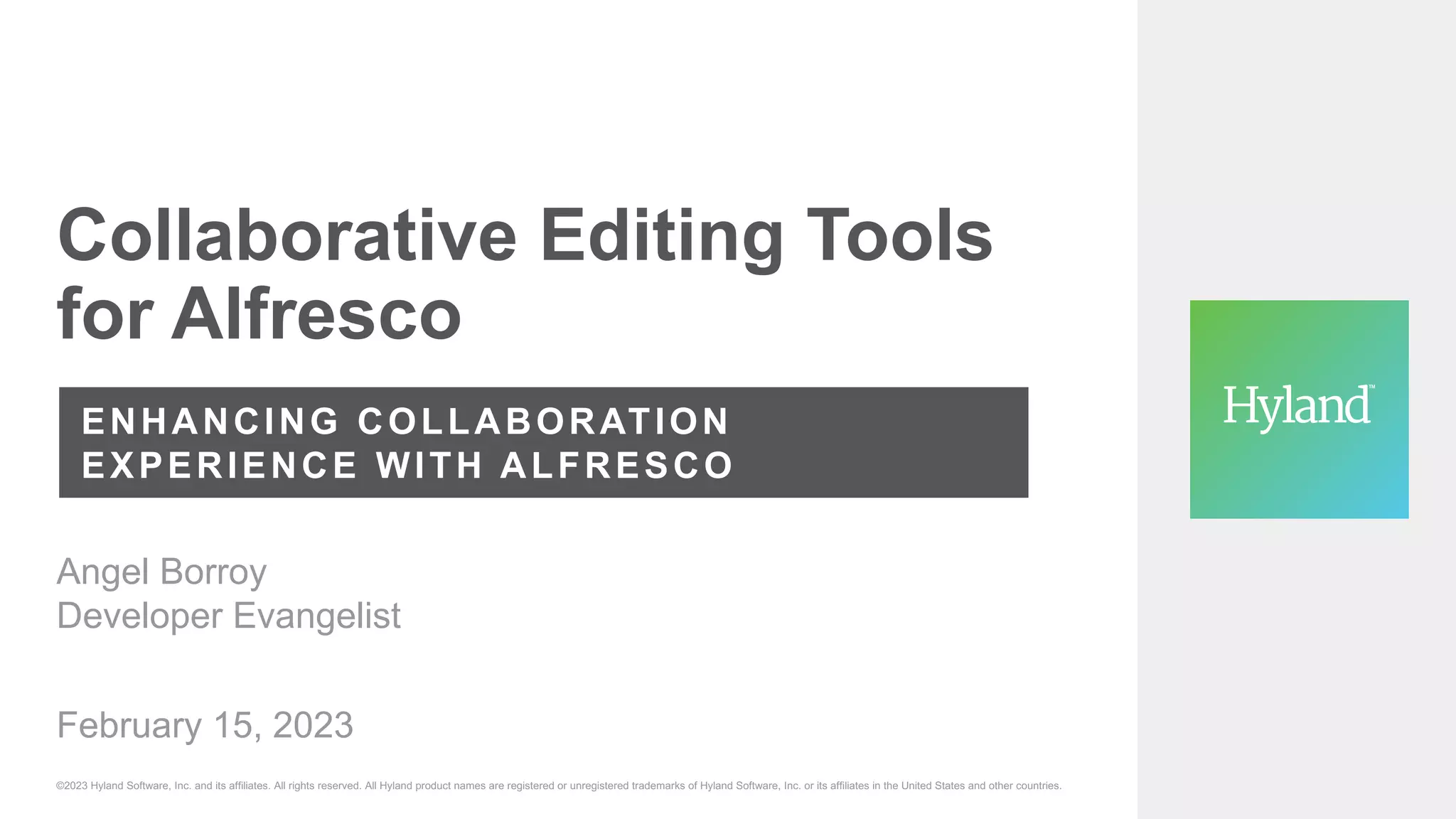 Collaborative Editing Tools for Alfresco | PDF