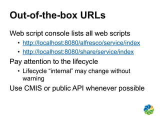 Alfresco: What every developer should know | PPTX