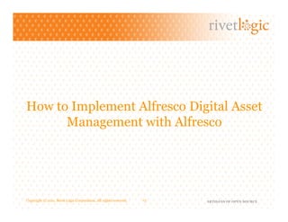 Digital Asset Management with Alfresco | PDF