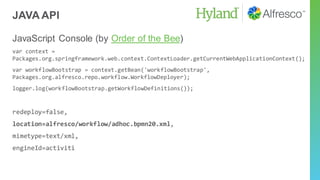 Alfresco Embedded Activiti Engine | PPT