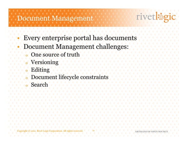 Integrating Alfresco with Liferay Portal for Document-Centric Use Cases | PPT