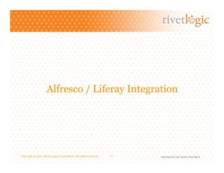 Integrating Alfresco with Liferay Portal for Document-Centric Use Cases | PDF