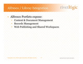 Integrating Alfresco with Liferay Portal for Document-Centric Use Cases | PDF