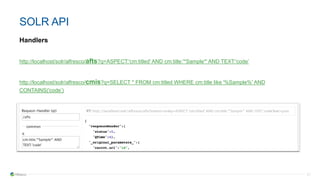 Alfresco search services: Now and Then | PPT