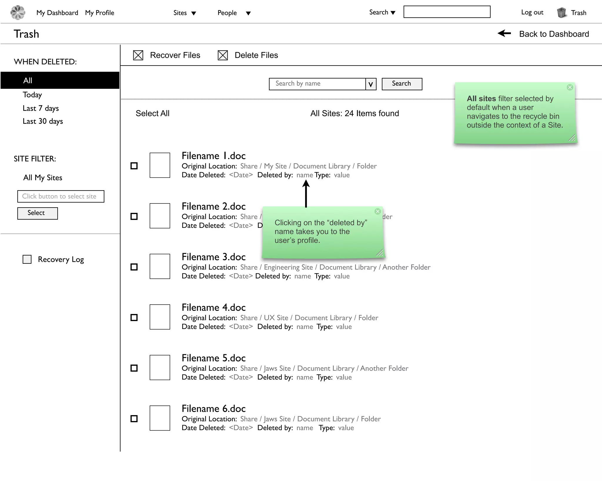 Alfresco Share - Recycle Bin Ideas | PPT
