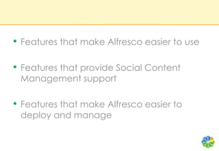 Alfresco Template Feb 2011 | PPT