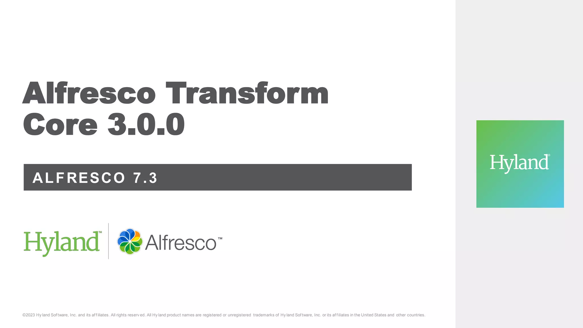 Alfresco Transform Core 3 0 0 Ppt