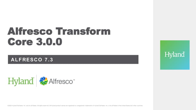 Alfresco Transform Core 3.0.0 | PDF | Cloud Computing | Internet