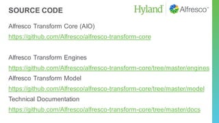 Alfresco Transform Core 3.0.0 | PPT