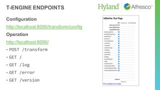 Alfresco Transform Core 3.0.0 | PPT