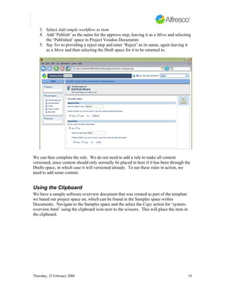 Alfresco tutorial | PDF