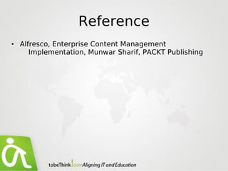 Alfresco : Customizing the User Interface | PPT