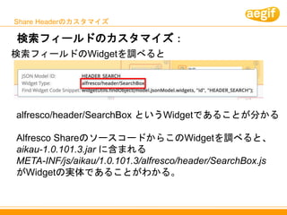 Share UIカスタマイズ Widget編 | PPT