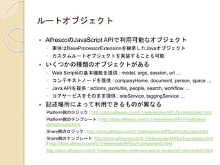 Alfresco勉強会#36 alfresco 5でカスタムREST APIを作ってみよう | PPTX