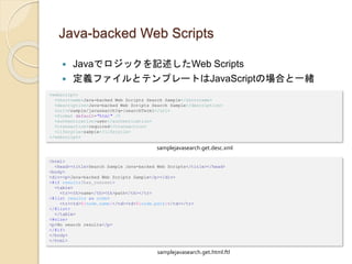 Alfresco勉強会#36 alfresco 5でカスタムREST APIを作ってみよう | PPTX