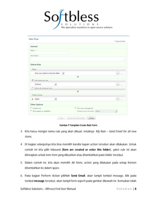 Alfresco 4 manajemen konten dalam alfresco - by softbless - part 2 | PDF
