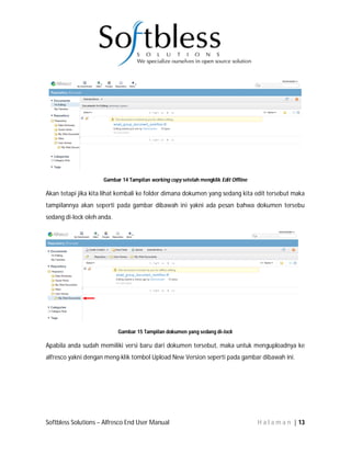 Alfresco 4 manajemen konten dalam alfresco - by softbless - part 2 | PDF