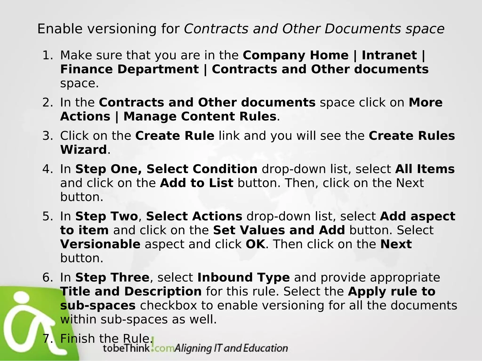 Alfresco : Implementing Business Rules | PDF