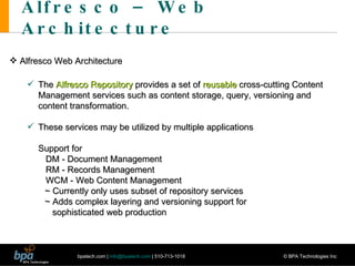 Alfresco Architecture | PPT