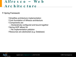 Alfresco Architecture | PPT