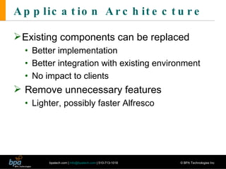 Alfresco Architecture | PPT