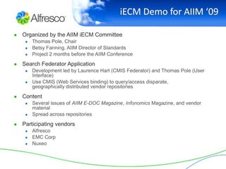 Federated ECM Search with CMIS | PPT