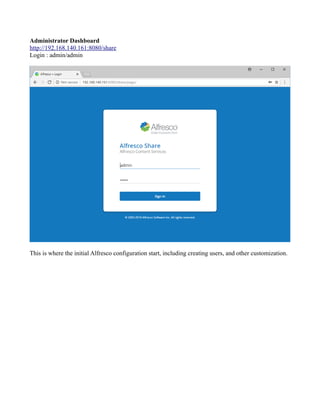 Alfresco Content Services - Solution Document | PDF