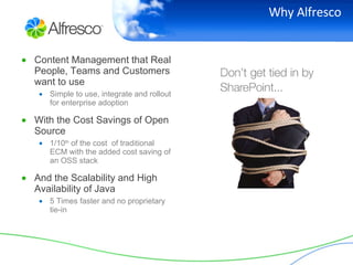 Do you Alfresco? | PPT | Shareware and Freeware | Computer Software and Applications
