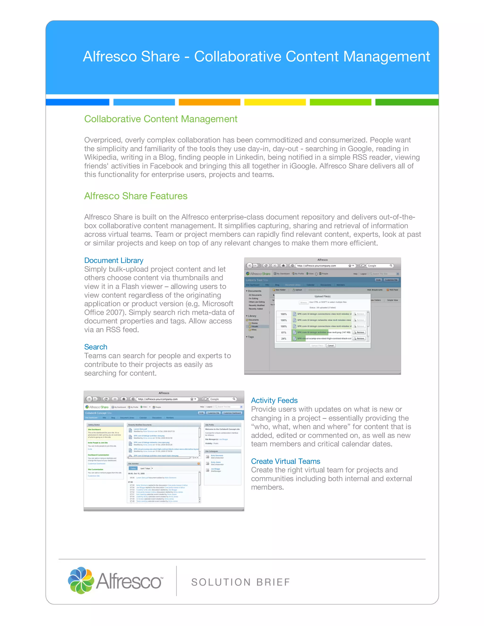 Alfresco datasheet share_eng | PDF
