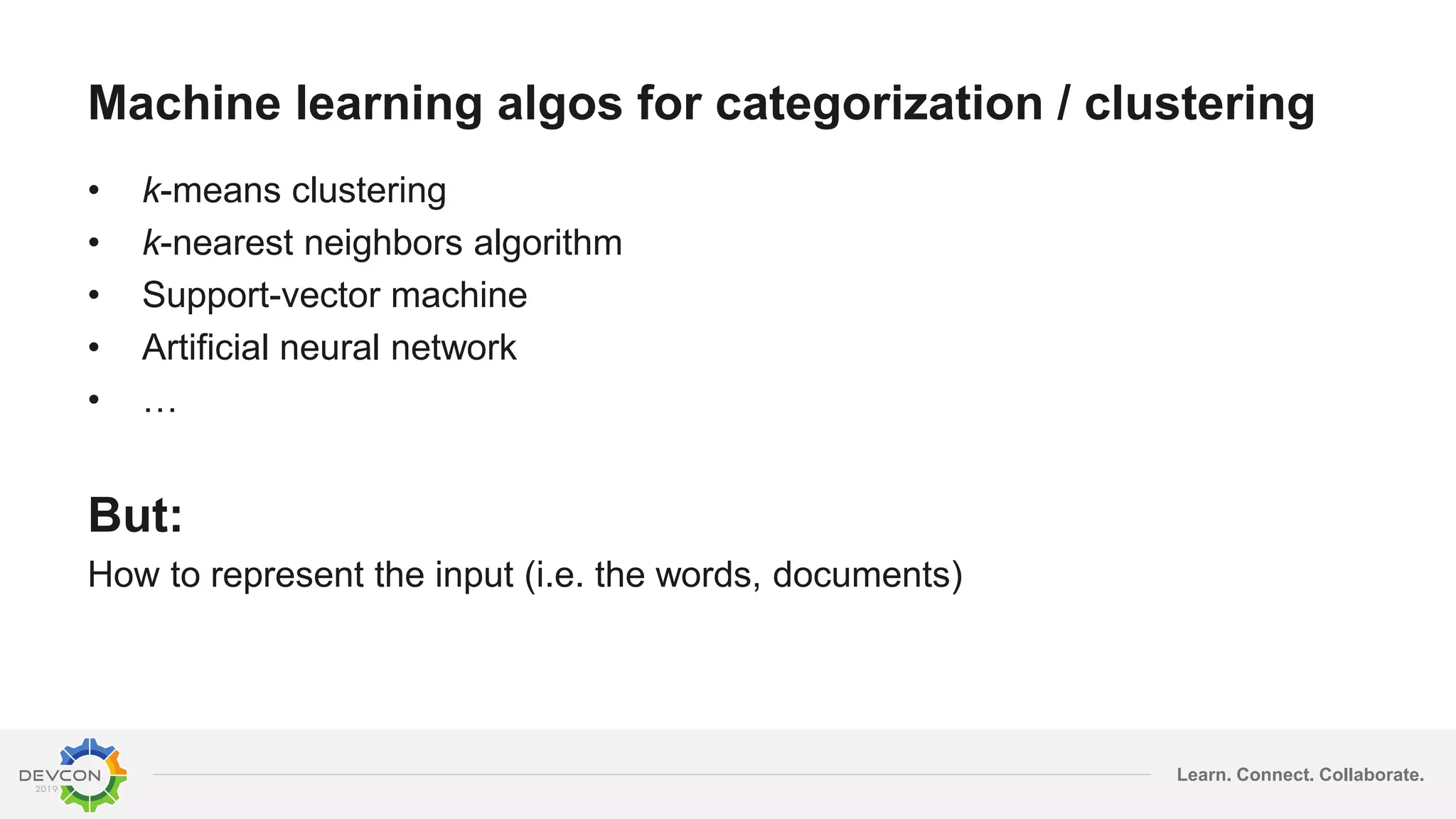 Unsupervised Text Categorization Stefan Kopf Lightning Talk Alfresco Devcon 2019 Ppt