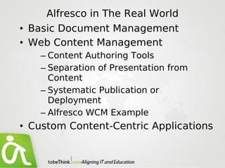 The Alfresco Platform | PPT