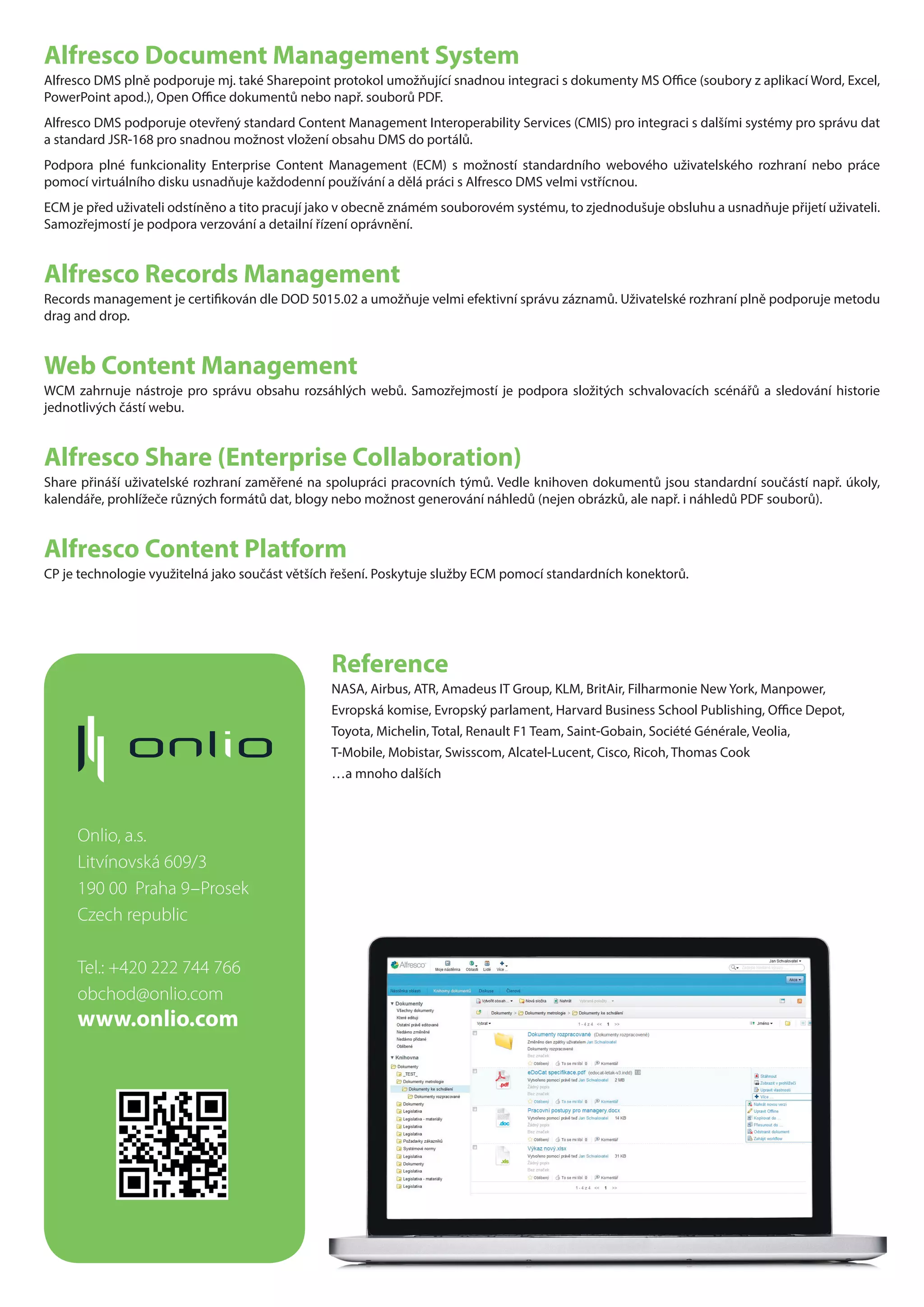 Alfresco dms produktovy_list_2012_2v0 | PDF