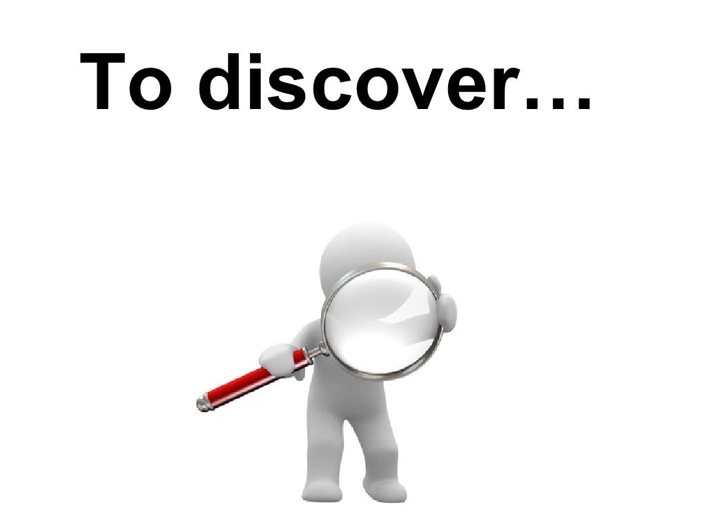 To Discover to-discover