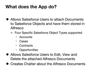 Alfresco for Salesforce | PPT
