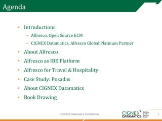 CIGNEX Datamatics: Alfresco Integrations in Hospitality and Tourism | PDF