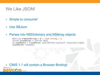 DEVCON-Alfresco i os mobile application details and design | PPT