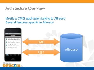 DEVCON-Alfresco i os mobile application details and design | PPT